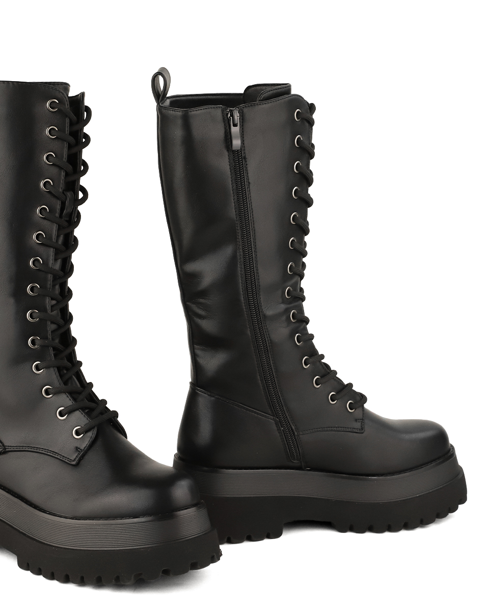 Chunky Μπότες Δίσολες - Μαύρο - Senso Footwear